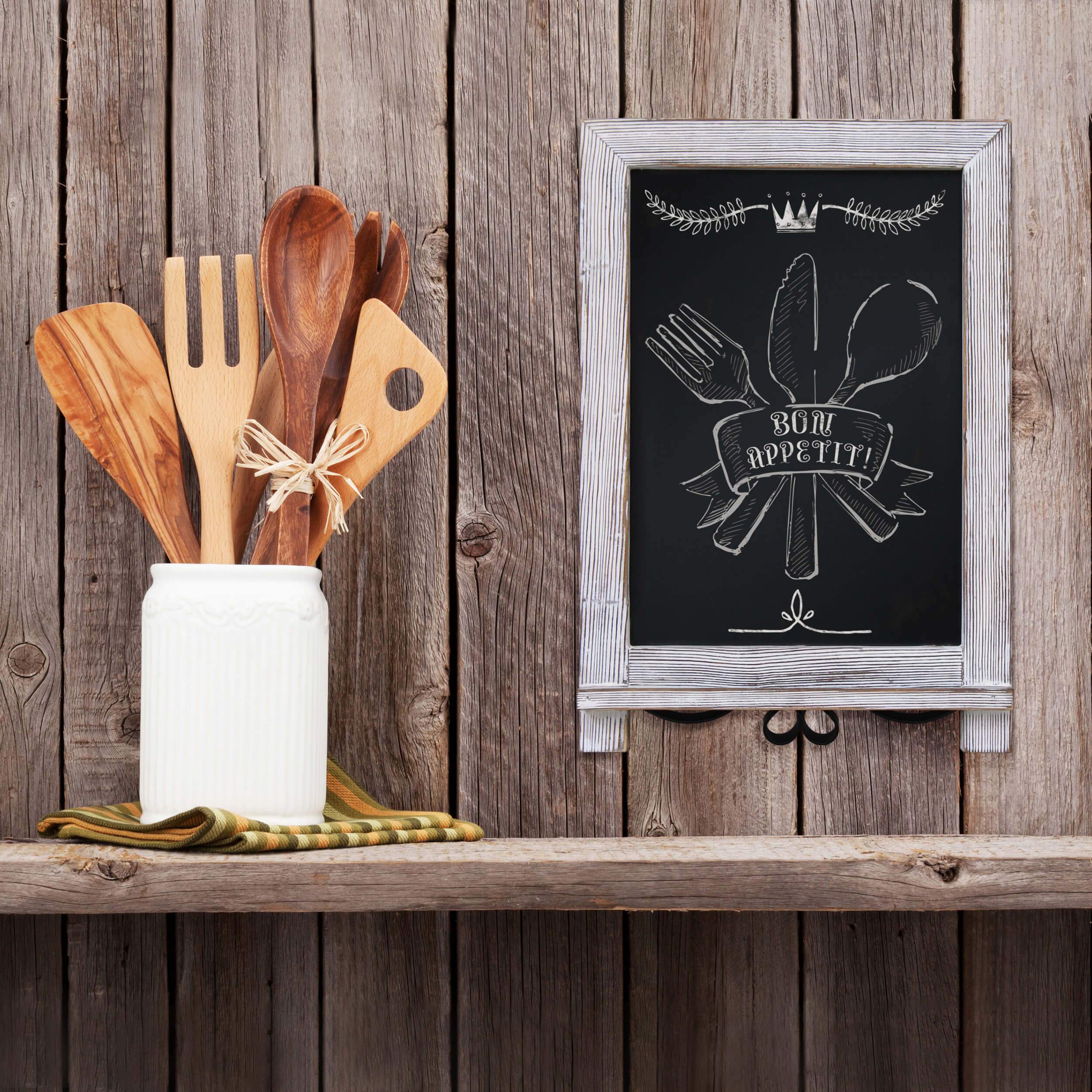9.5” x 14” Rustic Tabletop Chalkboard Sign - HANGING or FREESTANDING C ...